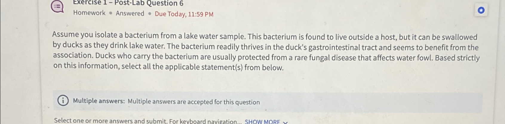 Solved Exercise 1 - ﻿Post-Lab Question 6Homework * ﻿Answered | Chegg.com