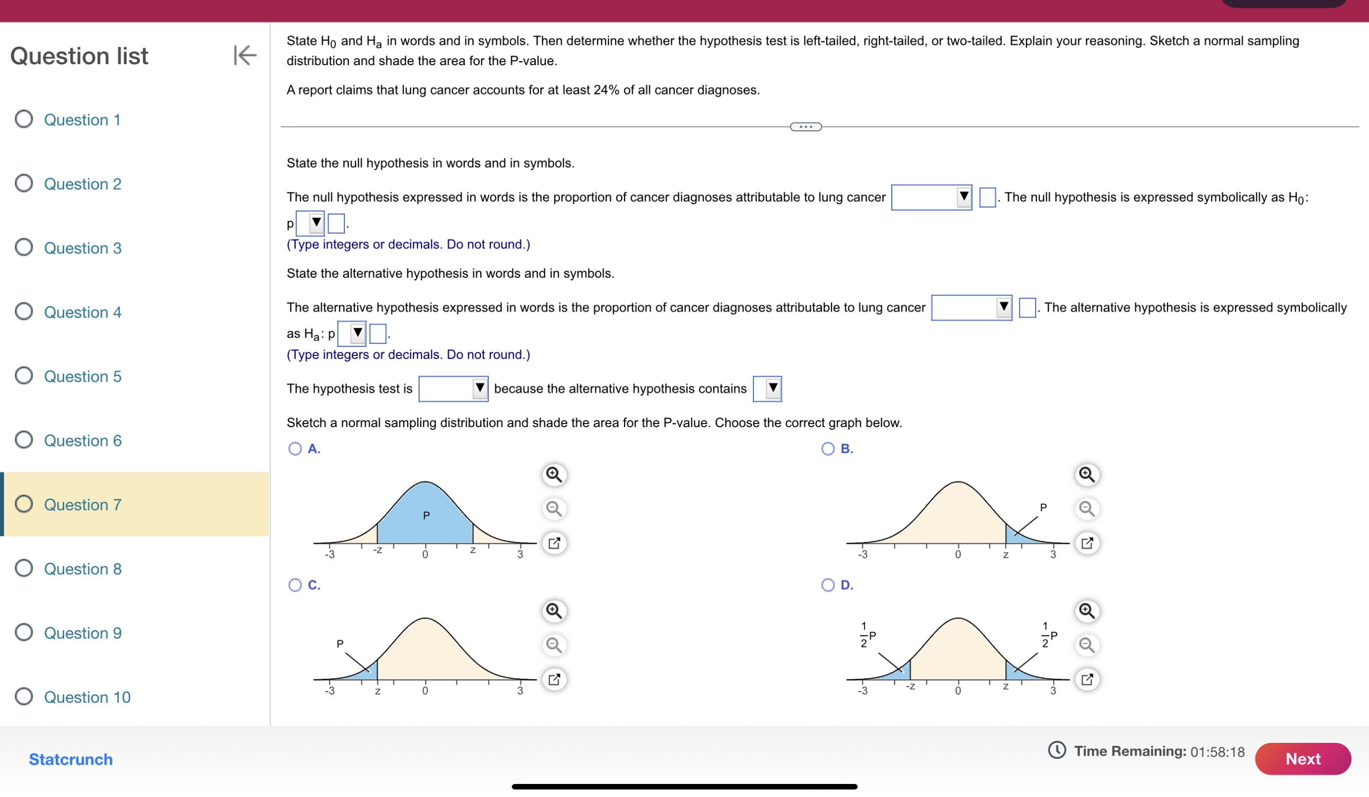 Solved State H0 ﻿and Ha ﻿in words and in symbols. Then | Chegg.com