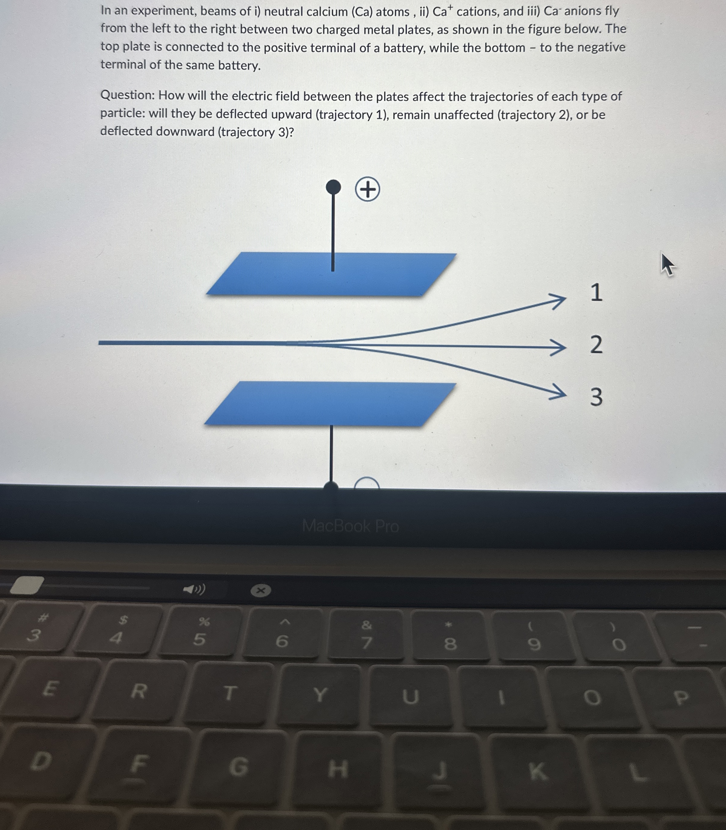 Solved In an experiment, beams of i) ﻿neutral calcium ( Ca ) | Chegg.com
