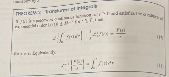 Solved Use theorem 2 (Second picture) to solve problem #20. | Chegg.com