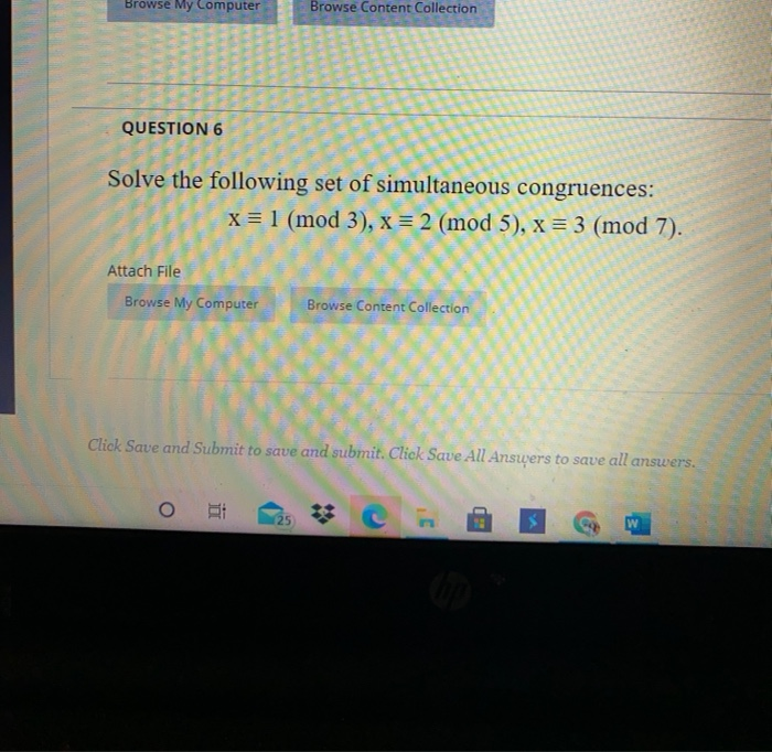 Solved Browse My Computer Browse Content Collection QUESTION | Chegg.com