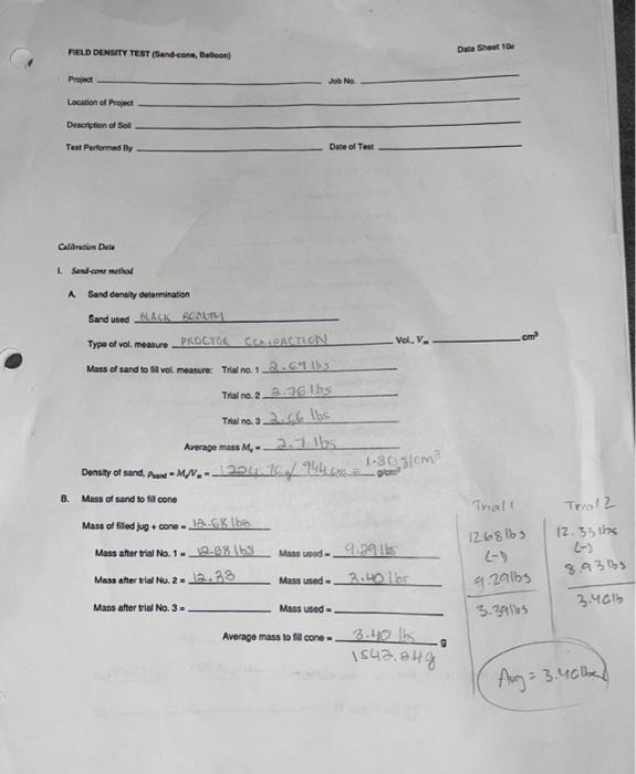 Solved Form a table for the data in A Form a table for the | Chegg.com