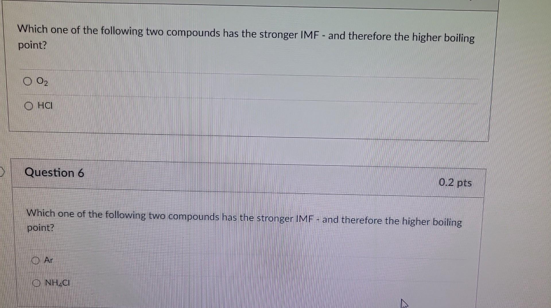 Solved Which one of the following two compounds has the | Chegg.com