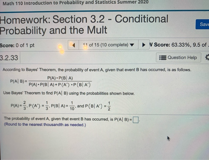 Solved Math 110 Introduction to Probability and Statistics | Chegg.com