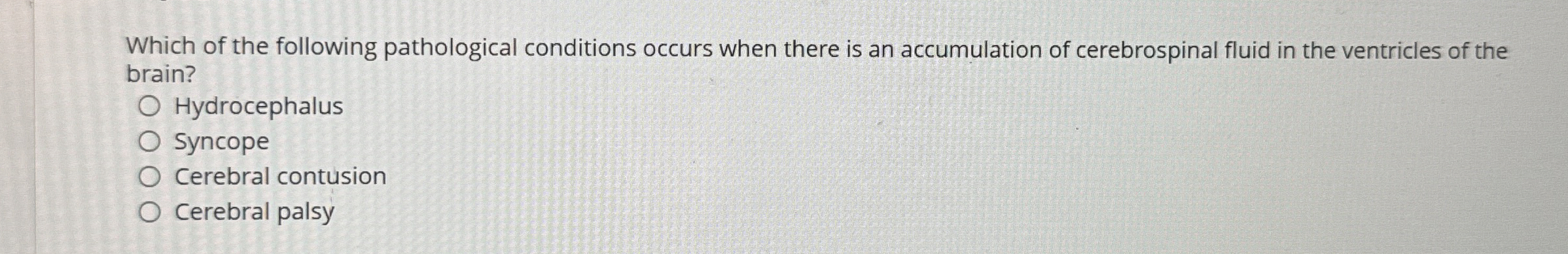 Solved Which of the following pathological conditions occurs | Chegg.com