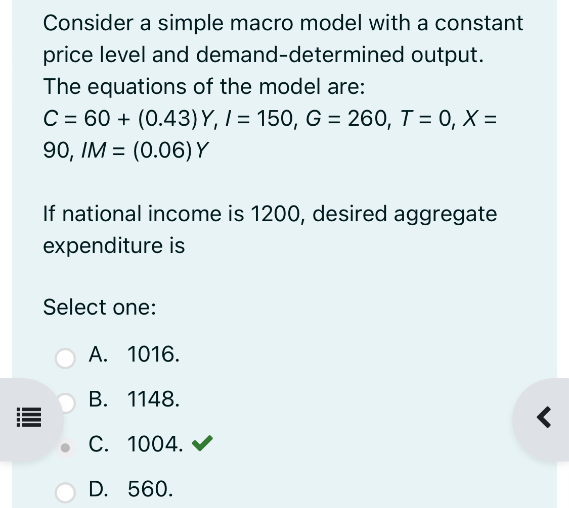 Solved Consider a simple macro model with a constant price | Chegg.com