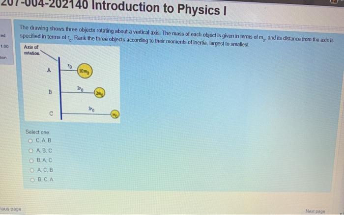 Solved 202140 Introduction to Physics The drawing shows | Chegg.com