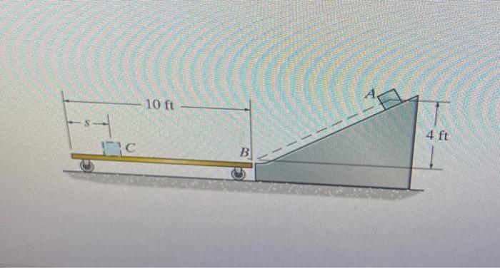 Solved The 10−lb box A is released from rest and slides down | Chegg.com