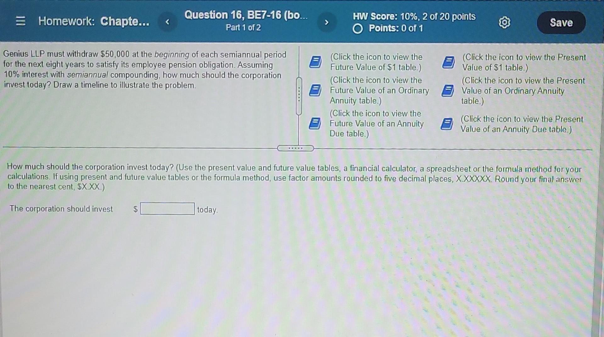 Solved = Homework: Chapte... Question 16, BE7-16 (bo... > HW | Chegg.com Solved = Homework: Chapte... Question 16, BE7-16 (bo... > HW | Chegg.com