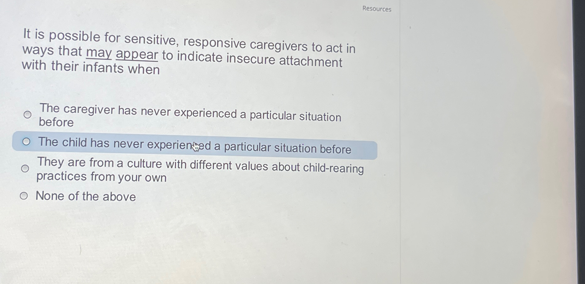Solved ResourcesIt is possible for sensitive, ﻿responsive | Chegg.com