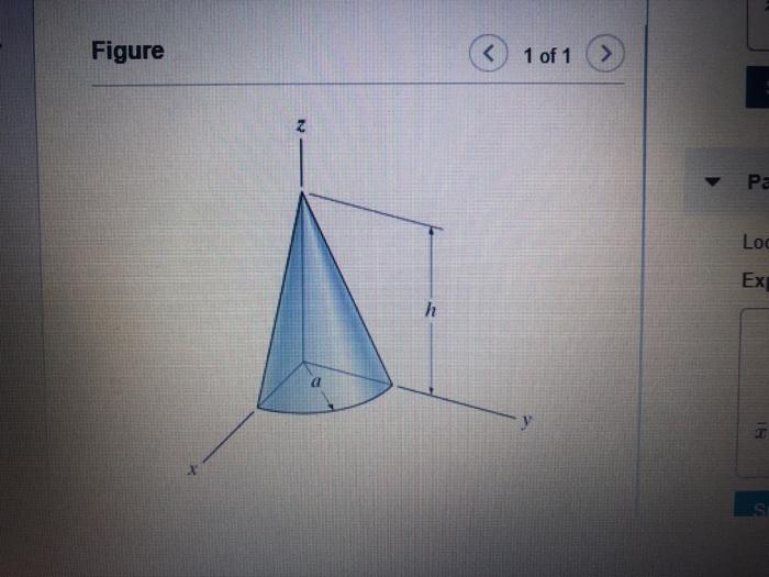 Solved Part A Locate the centroid z of the quarter-cone. | Chegg.com