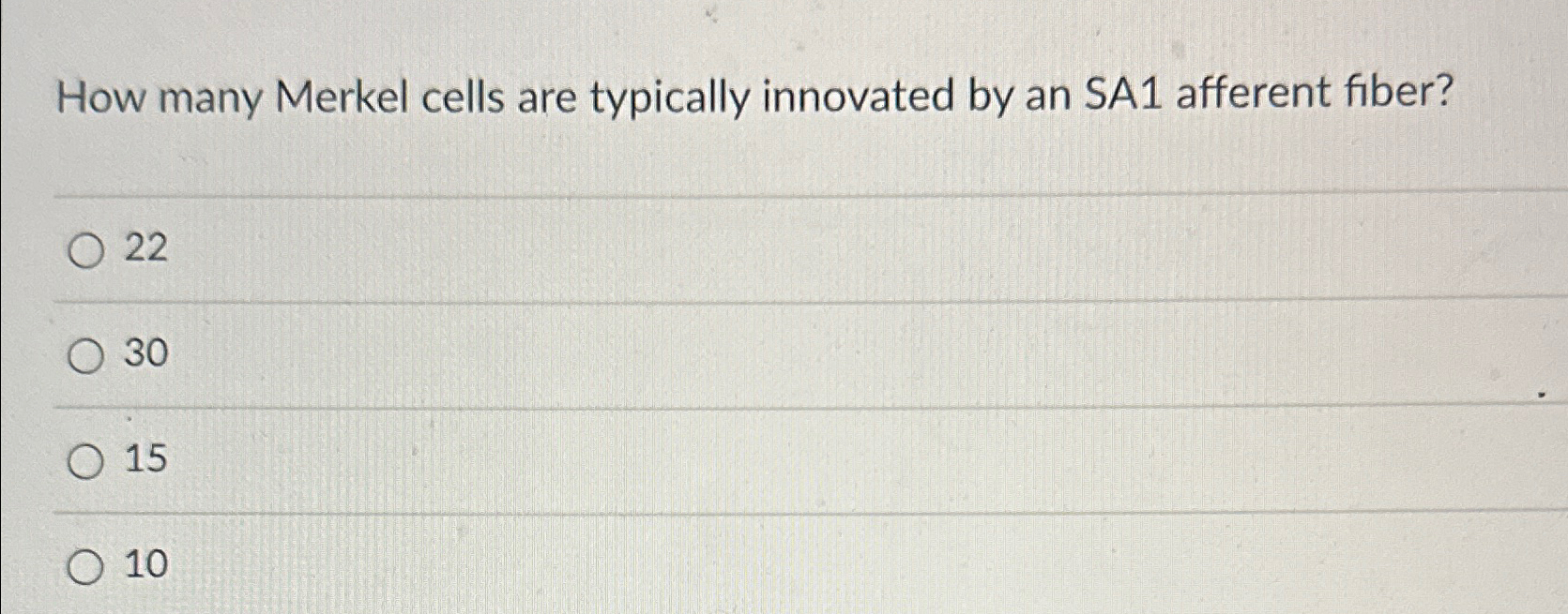 Solved How many Merkel cells are typically innovated by an | Chegg.com