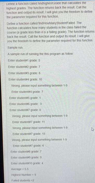 Solved OTO Write a program that defines an array of size 10. | Chegg.com