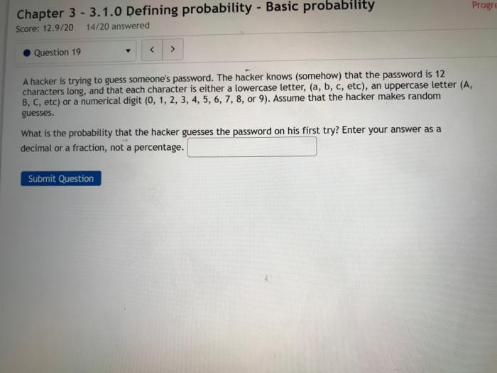 Solved Chapter 3 - 3.1.0 Defining probability - Basic | Chegg.com