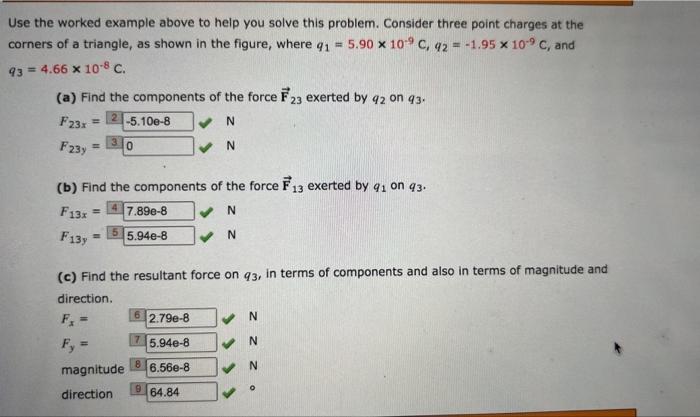 Solved Using the same triangle, find the vector components | Chegg.com