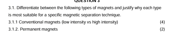 Solved 3.1. ﻿Differentiate between the following types of | Chegg.com