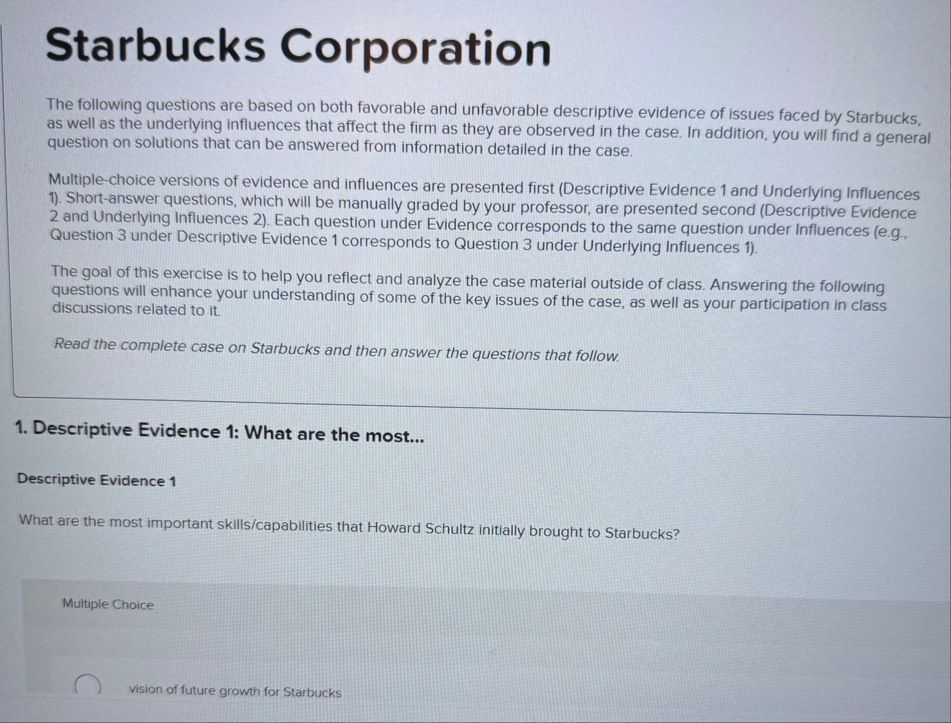 Solved Starbucks CorporationThe following questions are | Chegg.com
