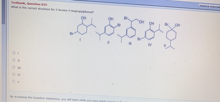 Solved Testbank Question 025 What Is The Correct Structure
