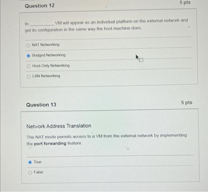 Solved In VM will appear as an individual platform on the | Chegg.com