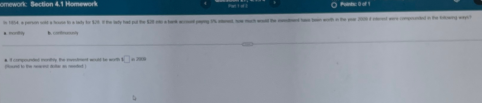 Solved omework: Section 4.1 ﻿HomeworkPerterRAulints: 0 ﻿of | Chegg.com