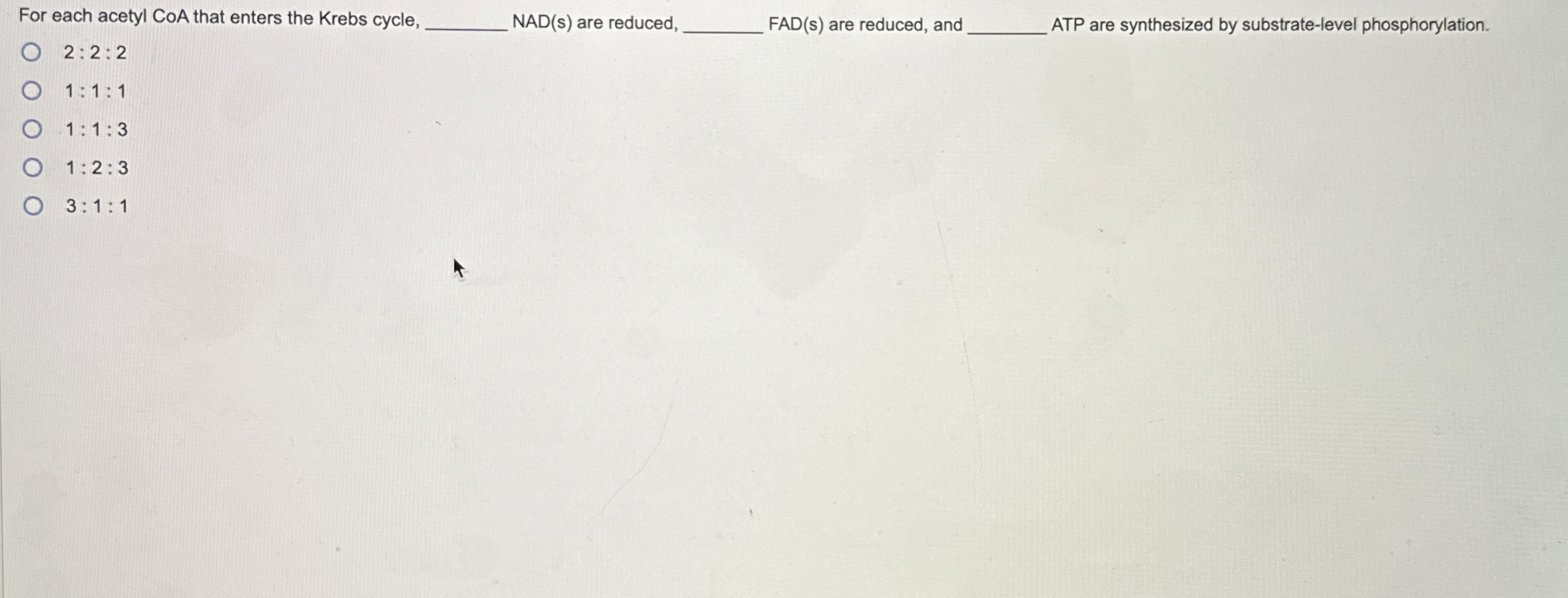 Solved For Each Acetyl Coa That Enters The Krebs Cycle Q Chegg