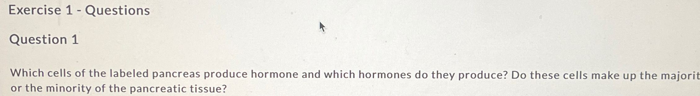 Solved Exercise 1 - ﻿QuestionsQuestion 1Which cells of the | Chegg.com