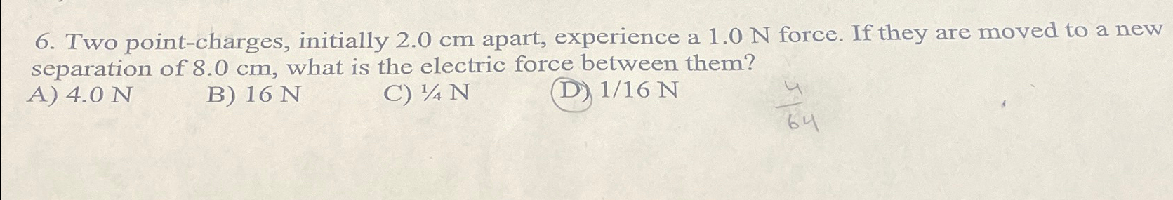 Solved Two point-charges, initially 2.0cm apart, experience | Chegg.com