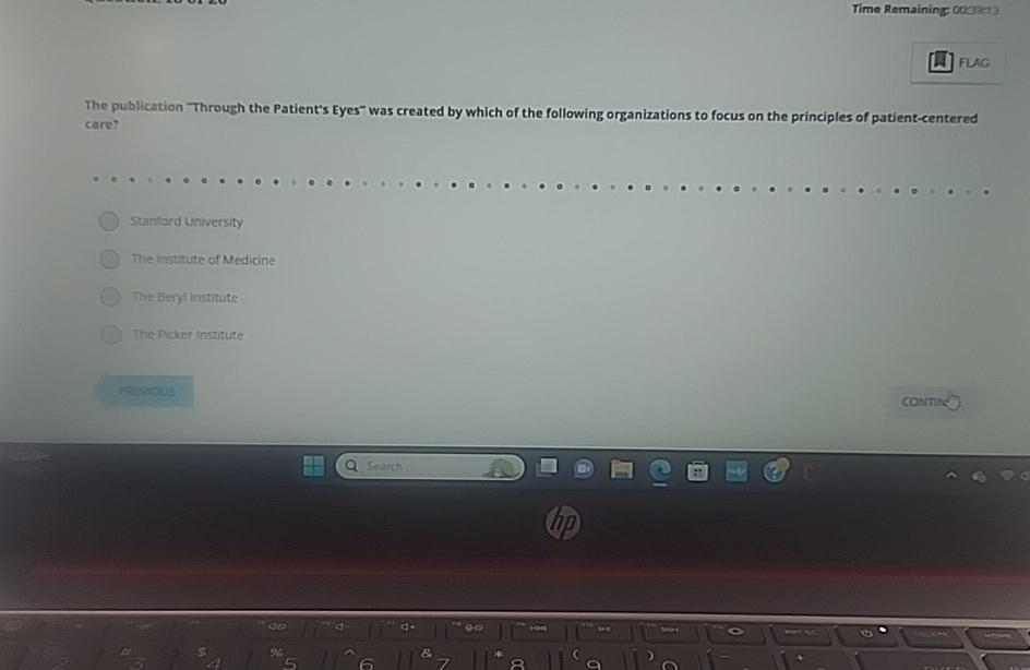 Solved Time Remaining 0003913The publication Through the | Chegg.com