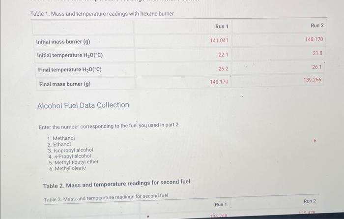 Solved Pls answer all of the missing spots on the table and | Chegg.com