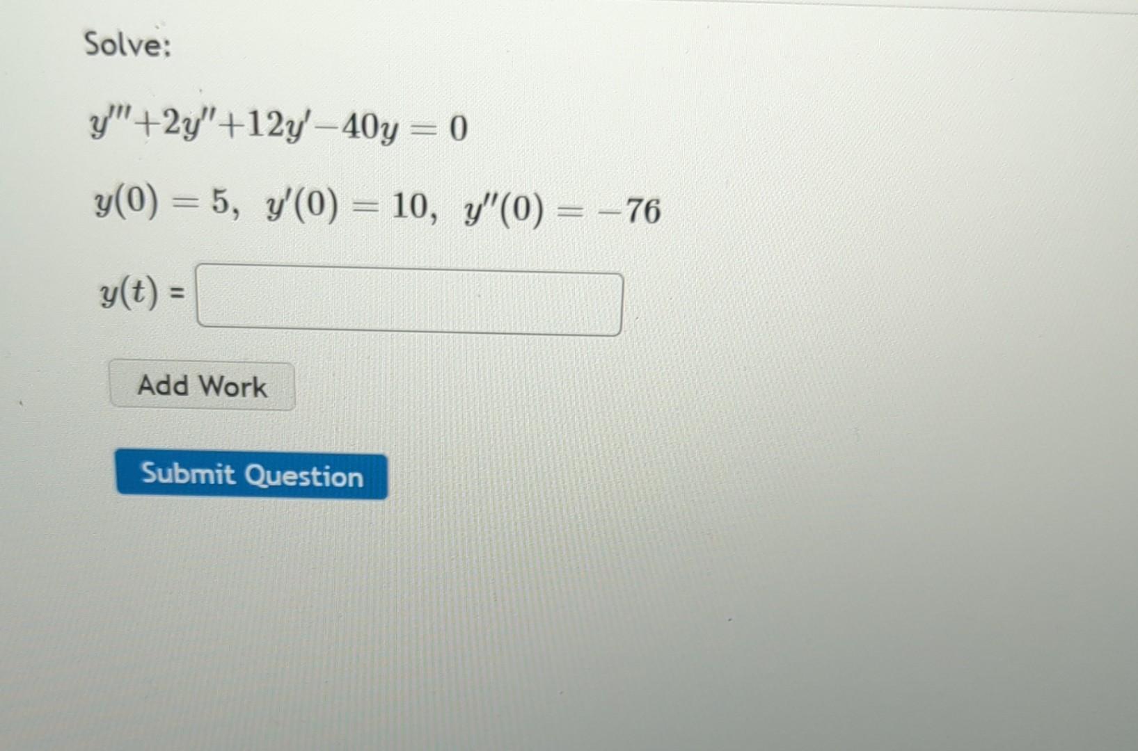 Solved Solve: \\[ \\begin{array}{l} y^{\\prime \\prime | Chegg.com