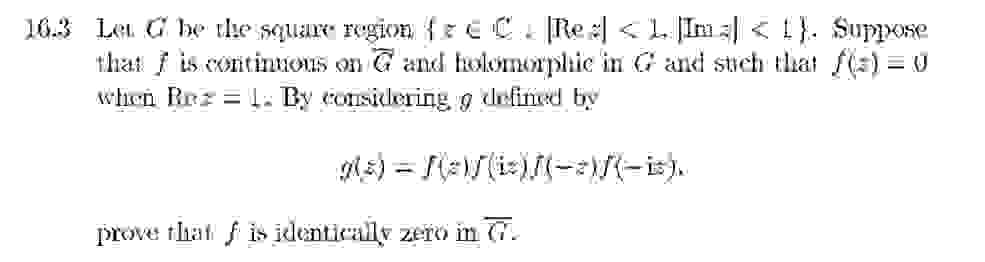 Solved This is a complex analysis question. Please explain | Chegg.com