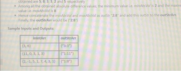 Solved Write a Java program that accepts the above inlntArr | Chegg.com