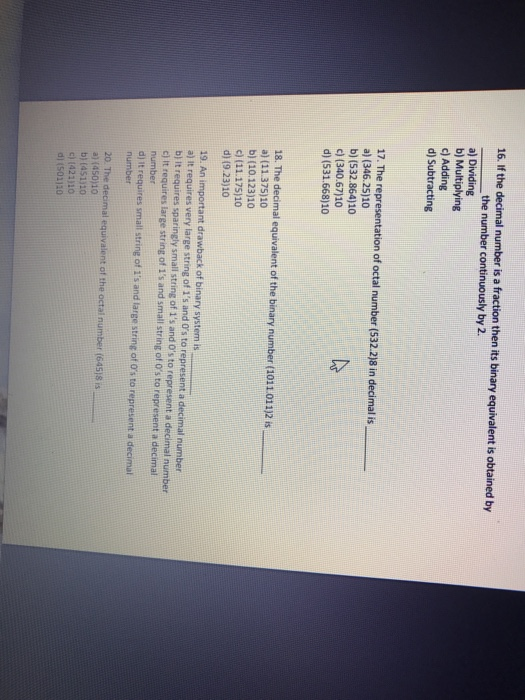 solved-16-if-the-decimal-number-is-a-fraction-then-its-chegg