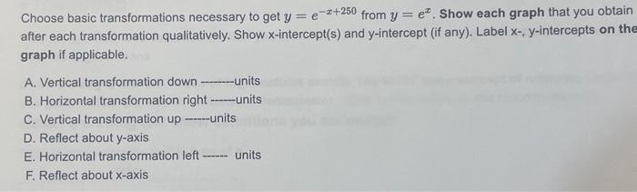 Solved Choose basic transformations necessary to get | Chegg.com