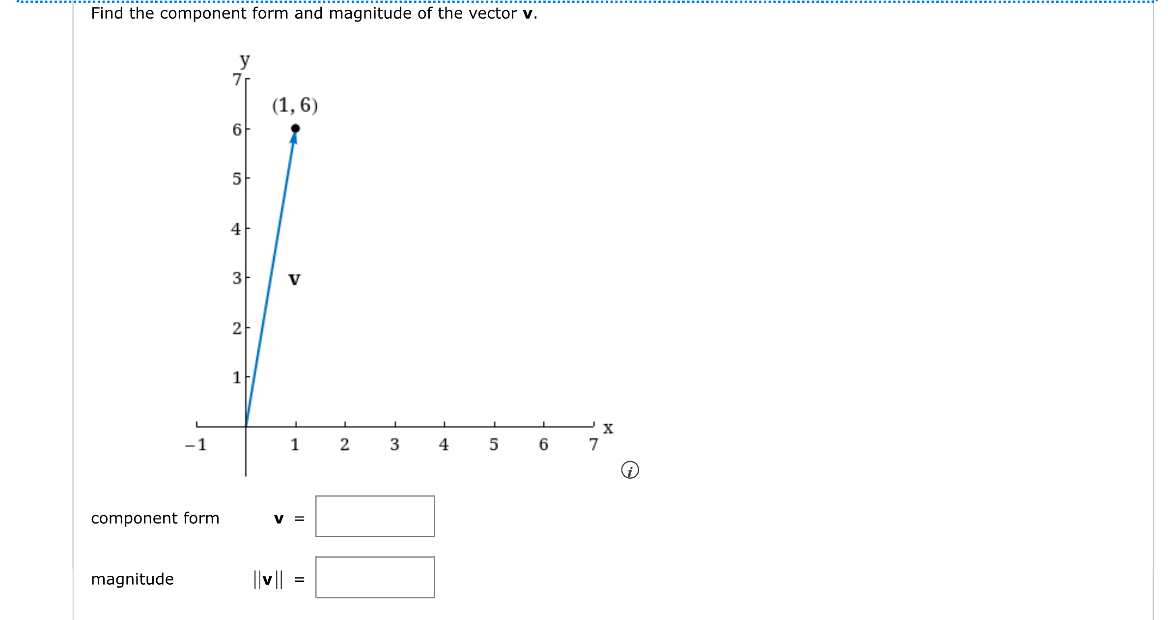 Solved Find the component form and magnitude of the vector | Chegg.com