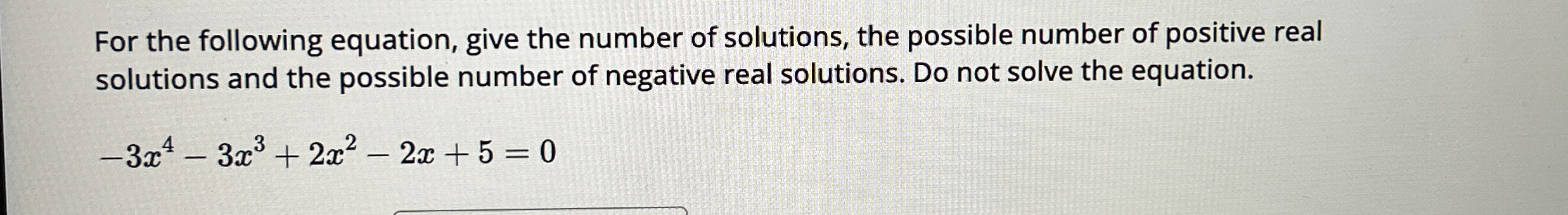 Solved For the following equation, give the number of | Chegg.com