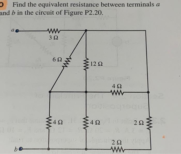 Solved Find the equivalent resistance between terminals a | Chegg.com