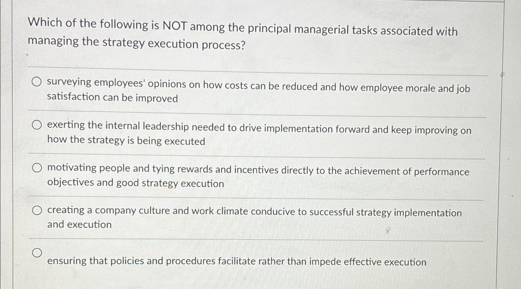 Solved Which of the following is NOT among the principal | Chegg.com