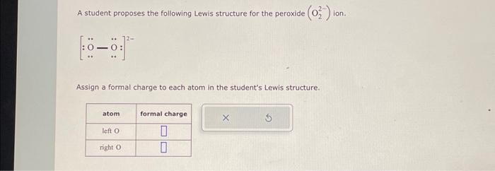 Solved A student proposes the following Lewis structure for | Chegg.com