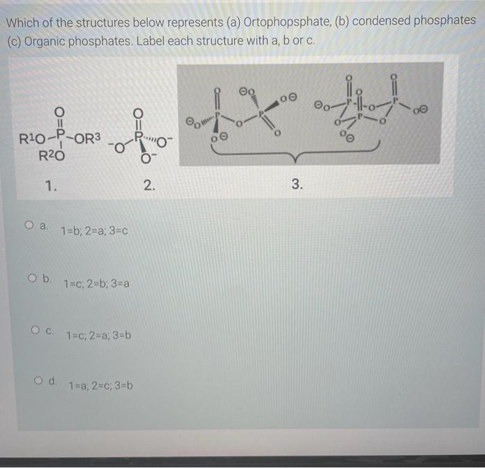 Solved Which of the structures below represents (a) | Chegg.com