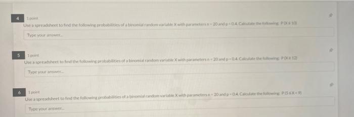 Solved 4 point Useaspreadsheet to find the following | Chegg.com