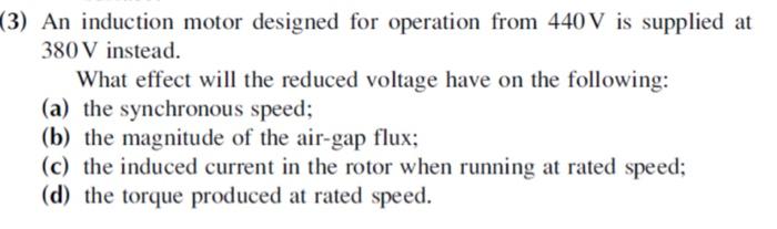 Solved A four-pole, 60 Hz induction motor runs with a slip | Chegg.com