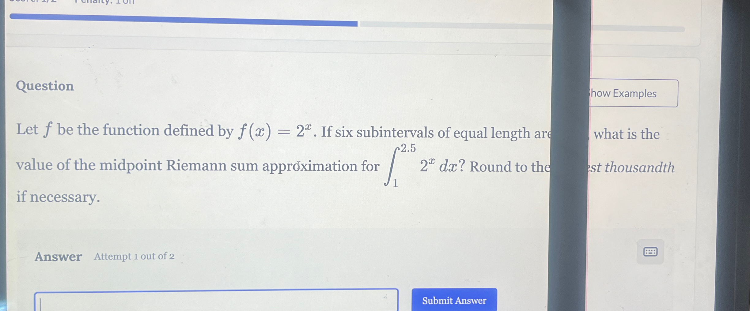 Solved QuestionLet f ﻿be the function defined by f(x)=2x. | Chegg.com