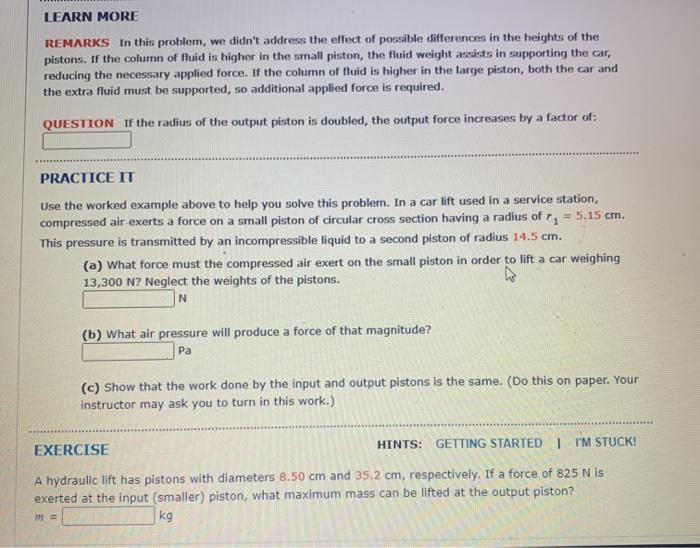 Solved LEARN MORE REMARKS In this problem, we didn't address | Chegg.com