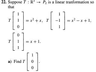 Solved Suppose T:R^(3)->R^(2) ﻿is a linear transformation | Chegg.com
