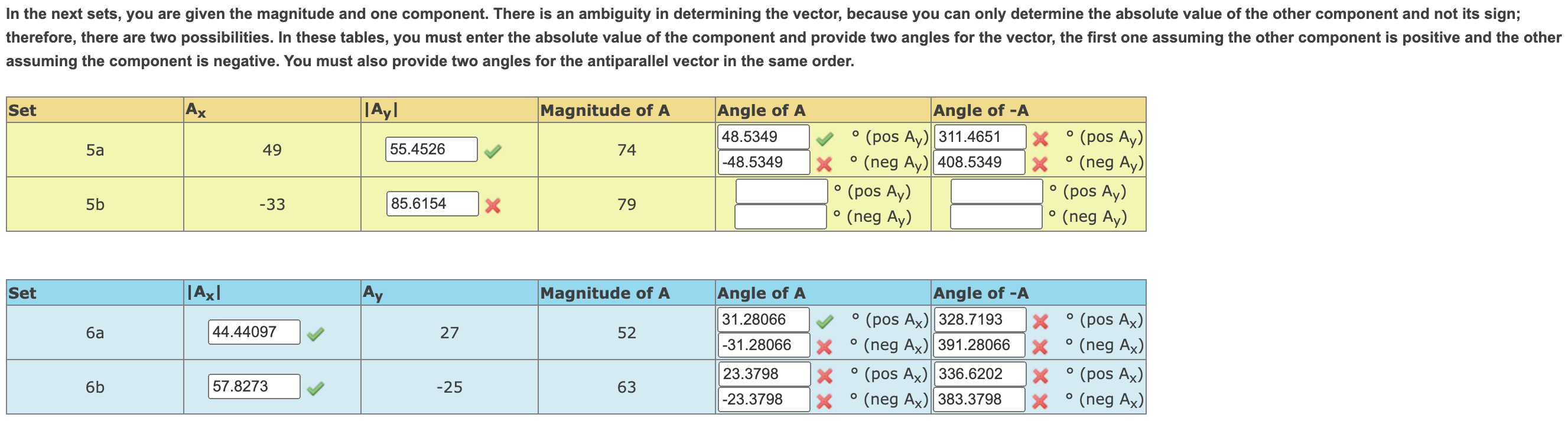 Solved Please help! "In the next sets, you are given the | Chegg.com