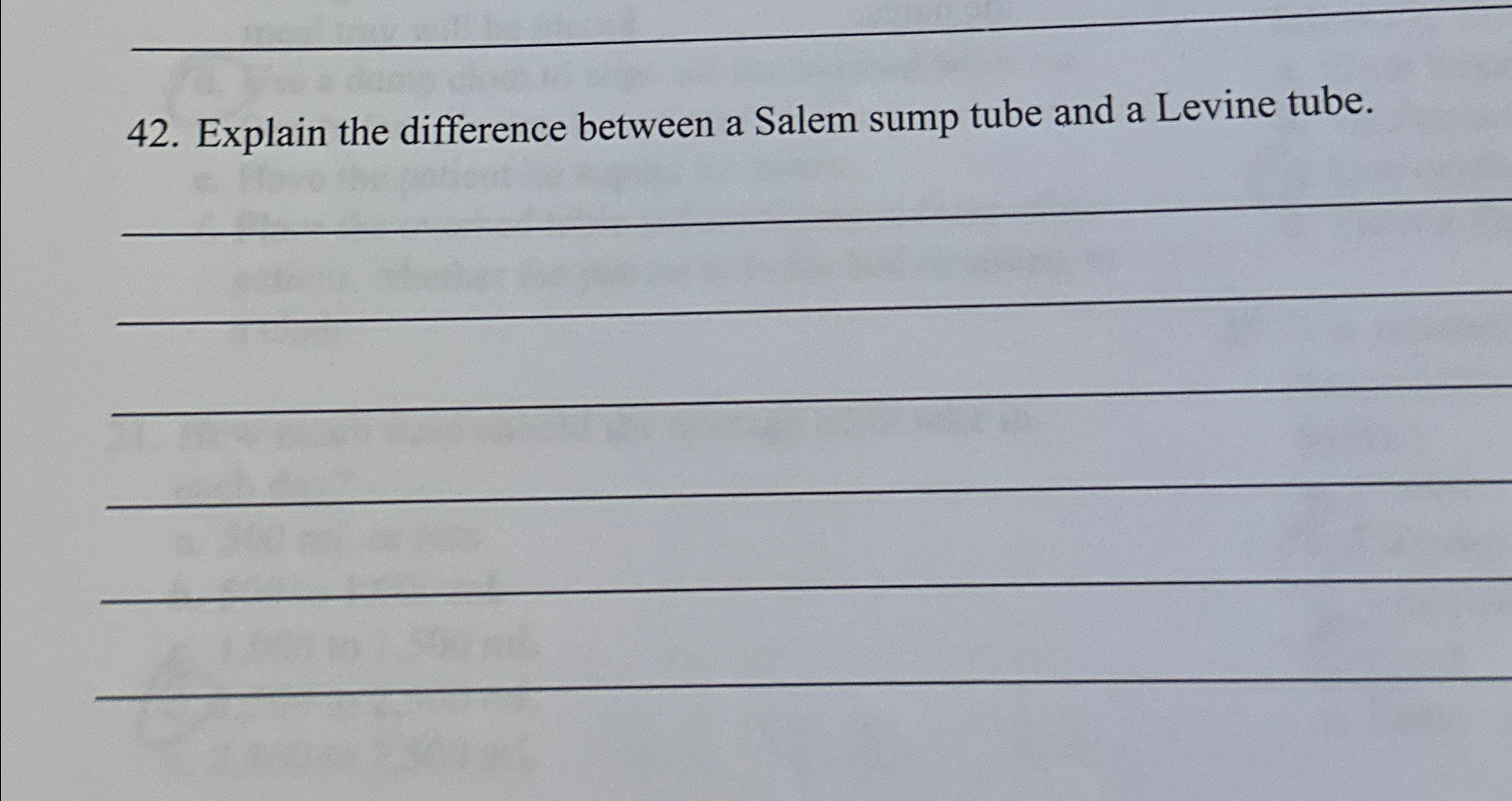Solved Explain the difference between a Salem sump tube and | Chegg.com