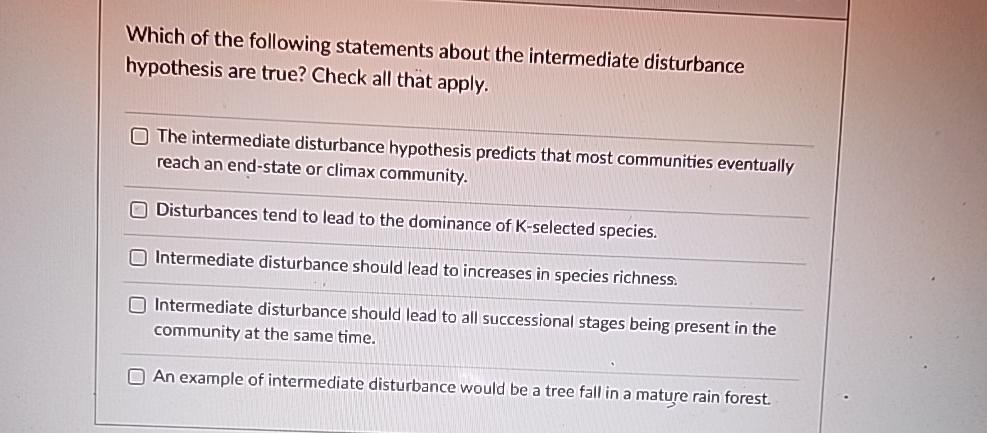 Solved Which of the following statements about the | Chegg.com