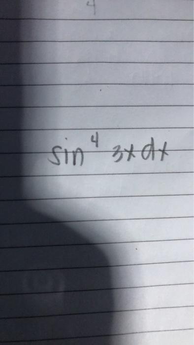 Solved 4 sin 3x dx | Chegg.com