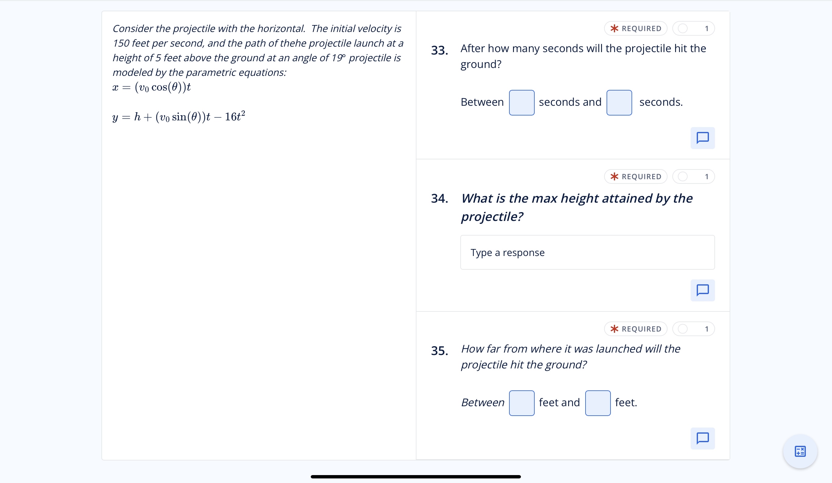 Solved Consider the projectile with the horizontal. The | Chegg.com
